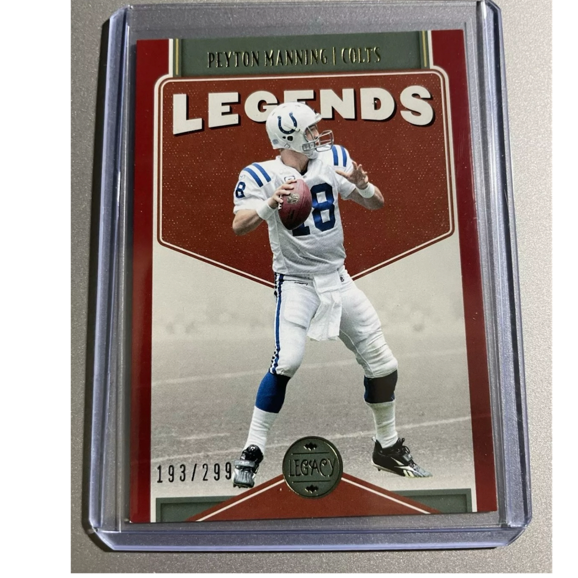 Peyton Manning 2023 Legacy Legends /299 Indianapolis Colts