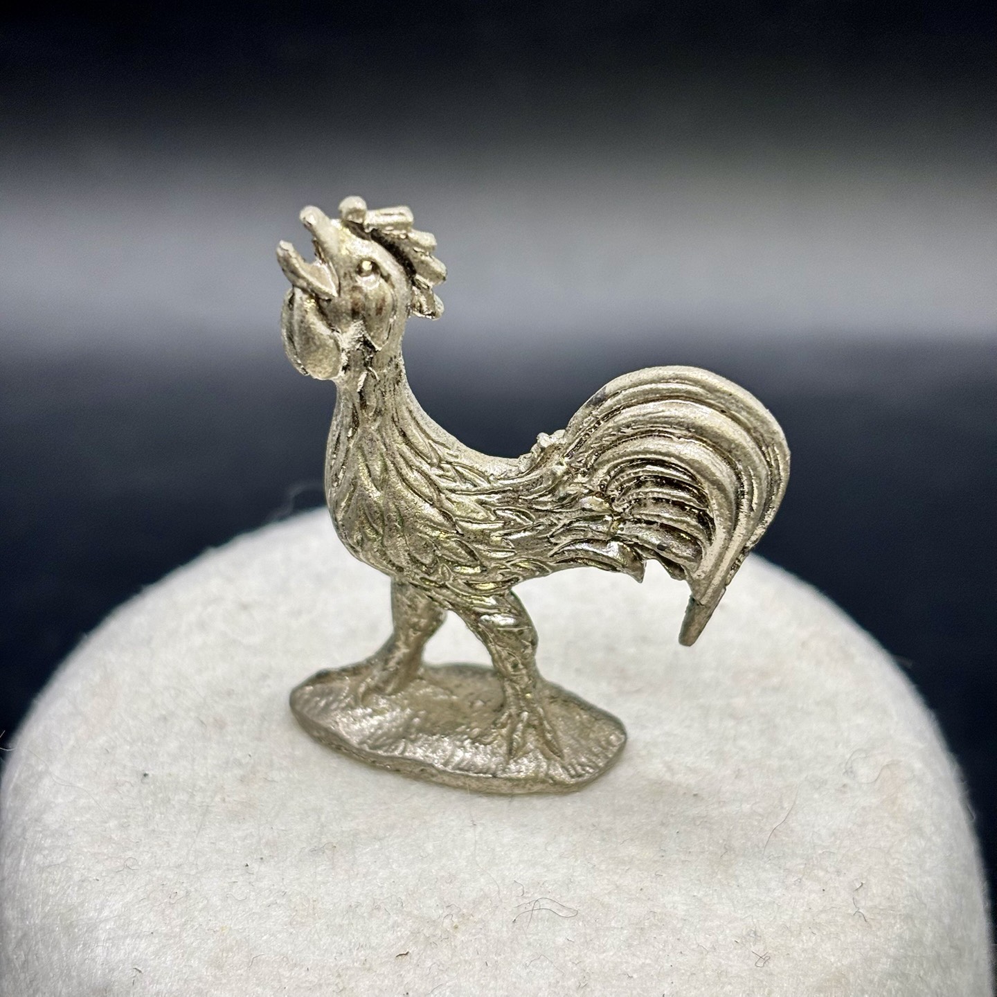 Mini Rooster Metal Figurine 1.5”