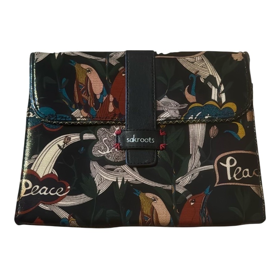 Sak Roots Clutch/Tablet Holder Bird Design