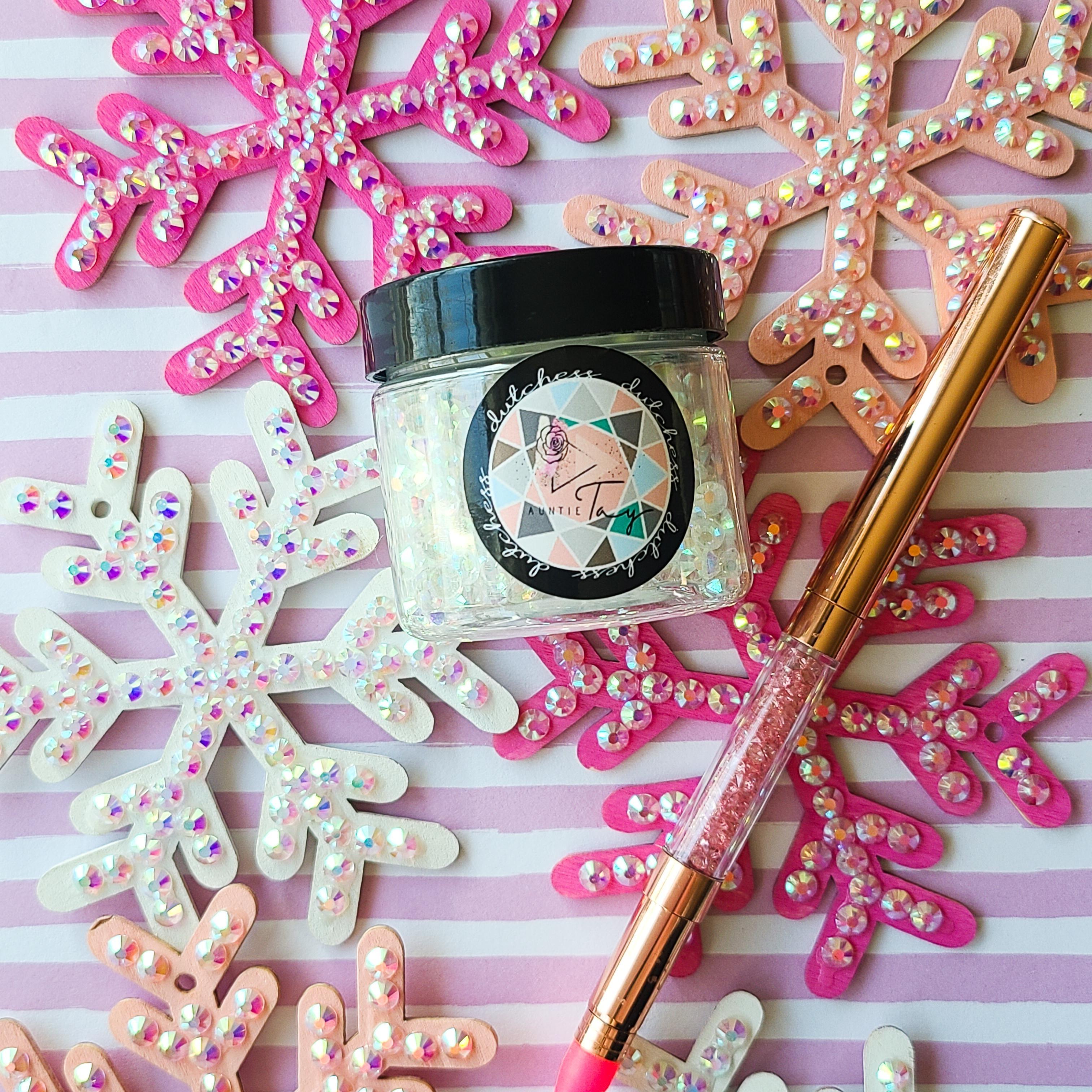 Wooden Snowflake Bling Kit