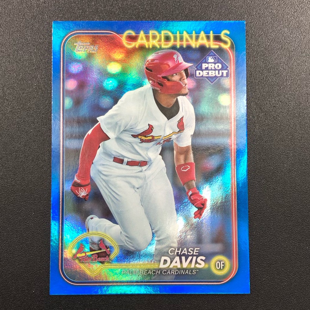 2024 Topps Pro Debut Chase Davis St Louis Cardinals Blue Foil 58/150
