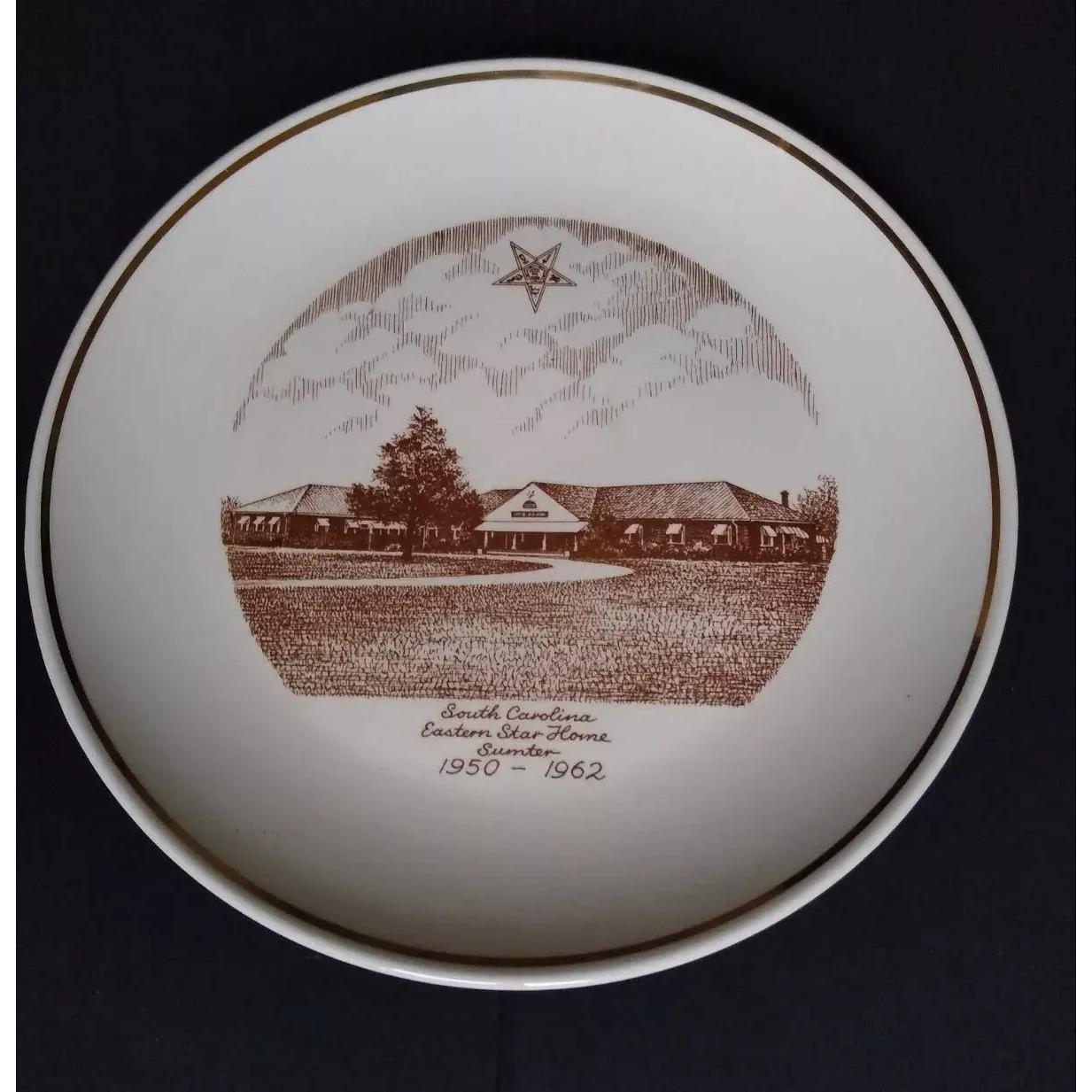 South Carolina Eastern Star Home Decorative Plate Sumter South S.C ...
