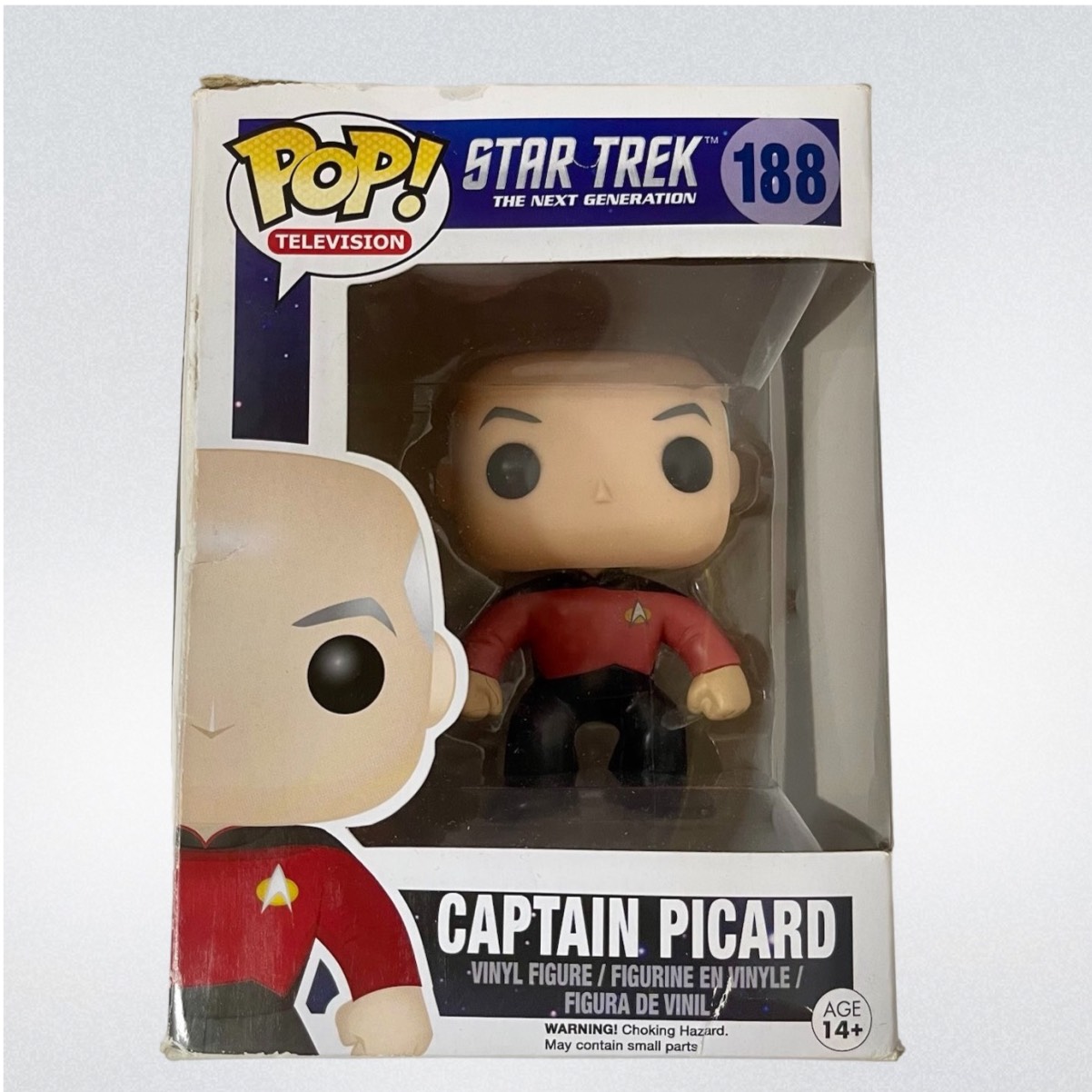 Funko Pop Star Track-The Next Generation Captain Picard #188 *Please Read*