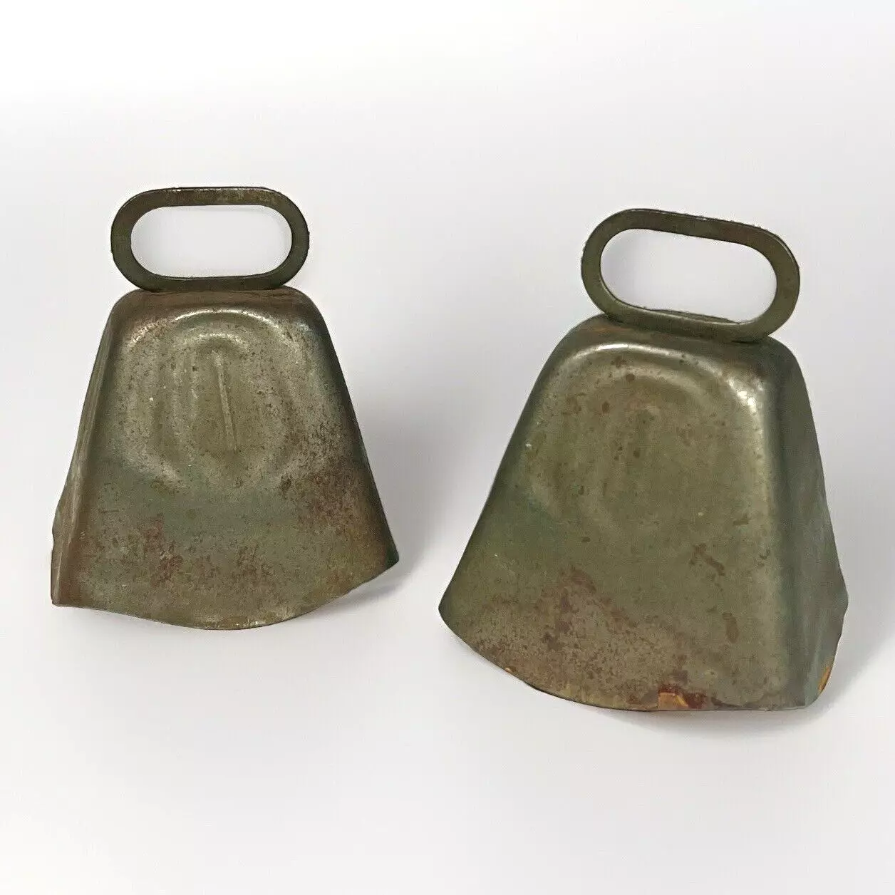 Antique Primitive Rustic Metal Cow Bells Sheep Goat Farmhouse Stamped ...