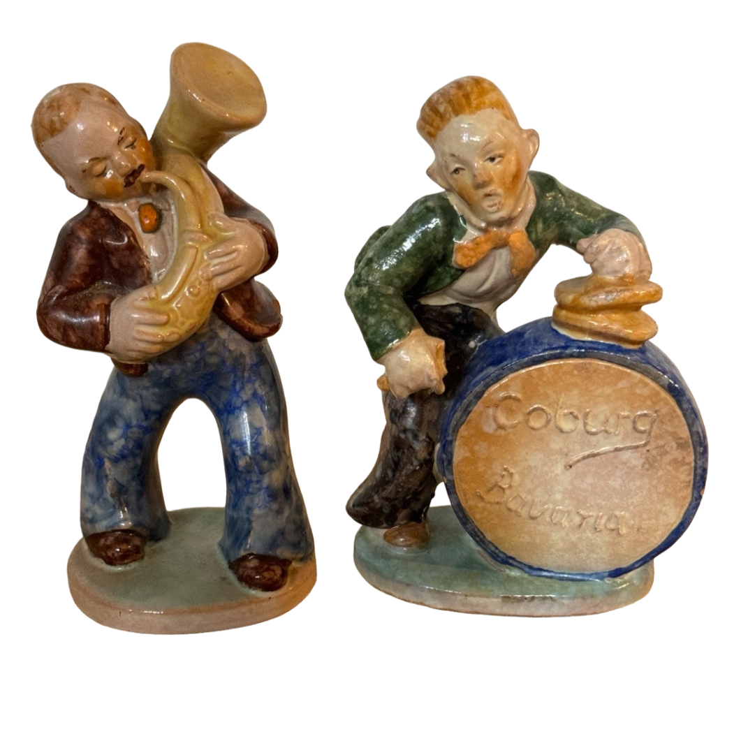 German Redware Jazz Band 1920's Cabaret Concertina Saxophone And Drums ...