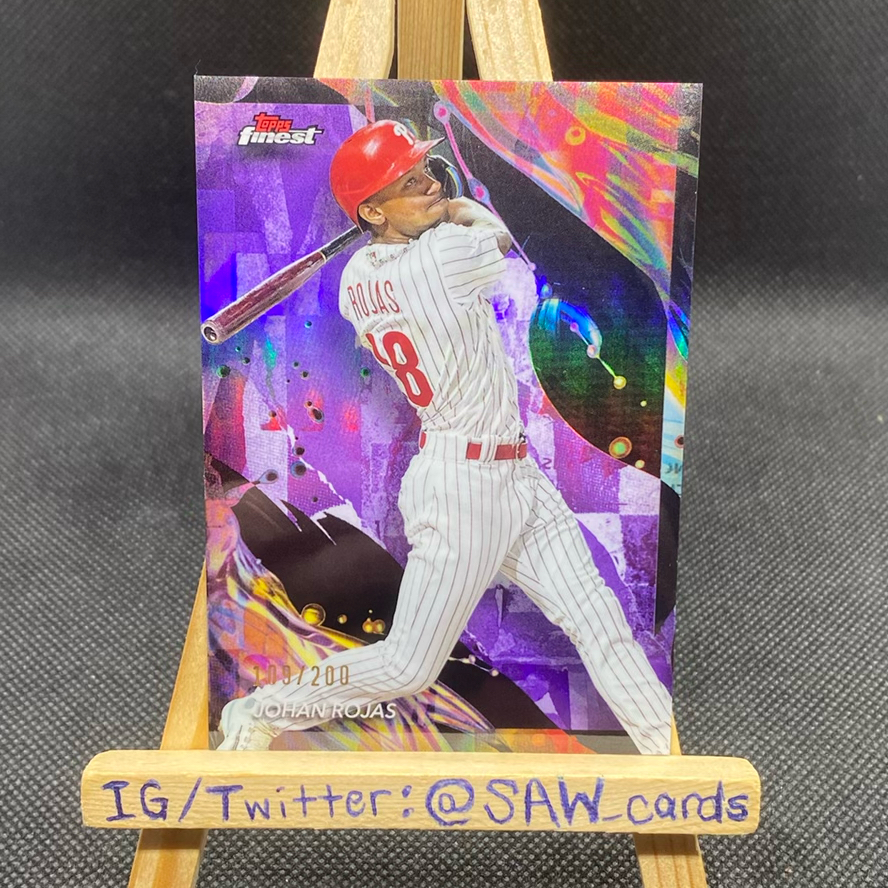 Johan Rojas 2024 Topps Finest Uncommon Purple /200 Philadelphia Phillies