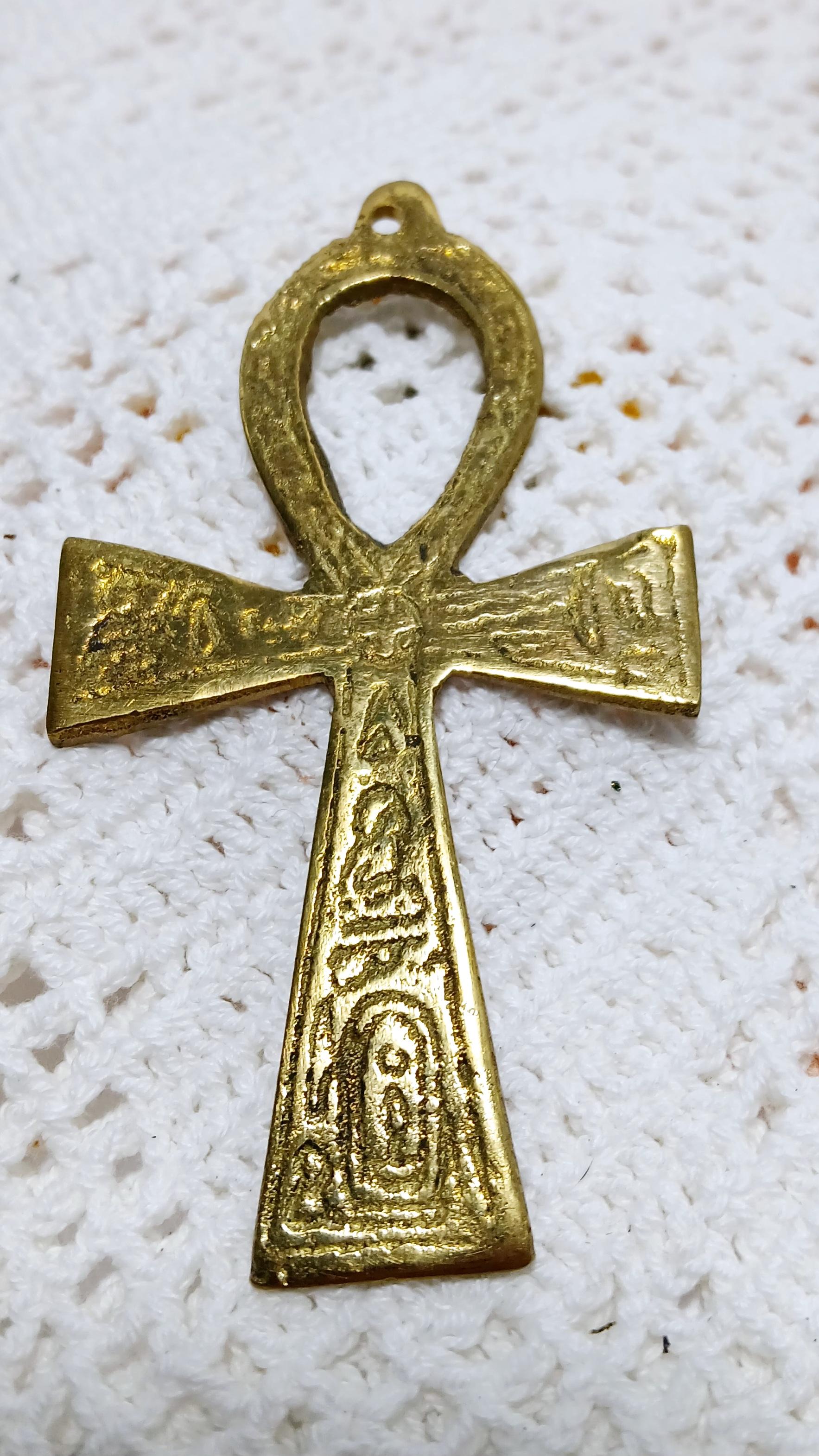 Brass Ankh Key Of Life Pendant