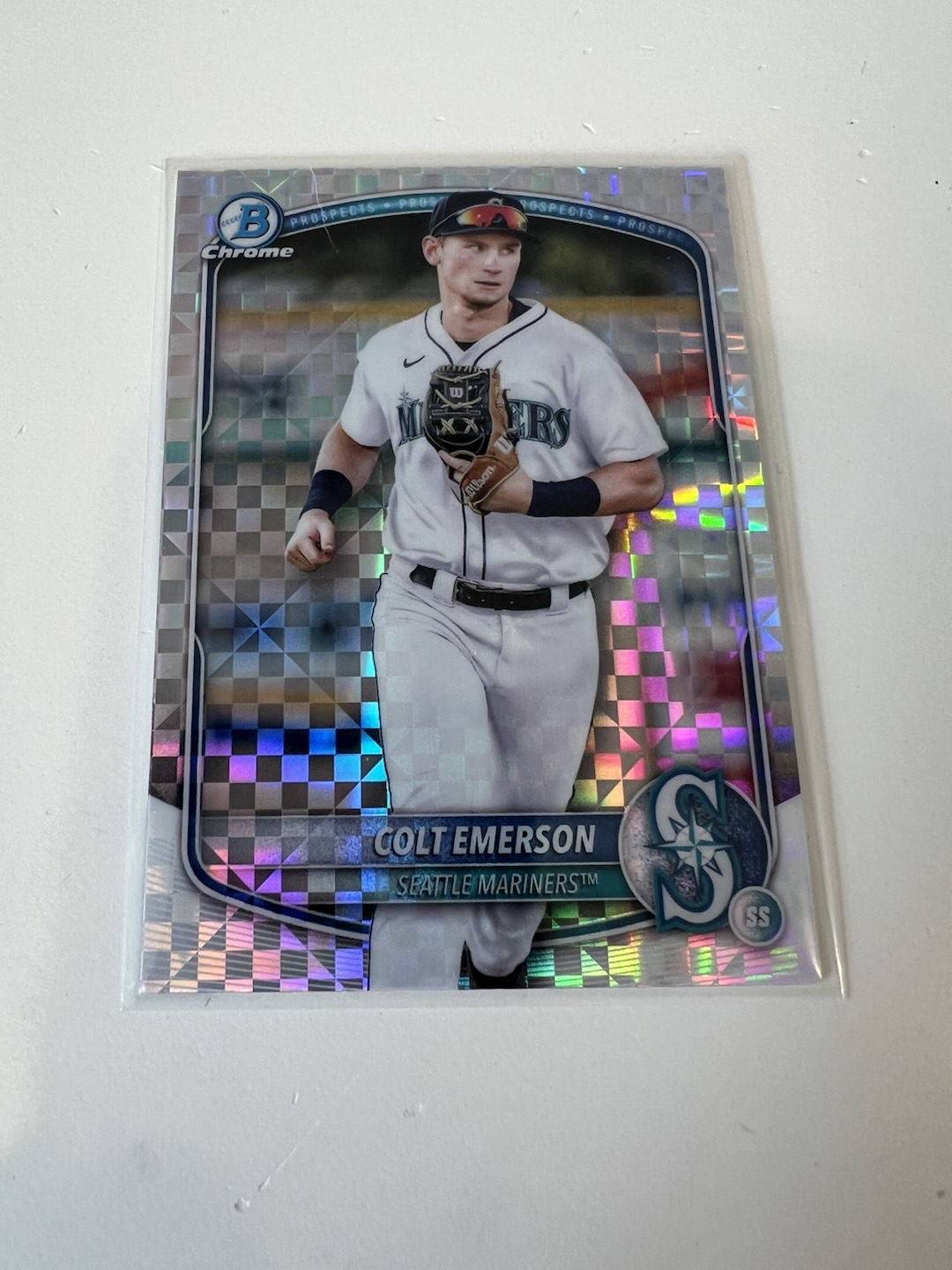 Colt Emerson Chrome Prospect X-Fractor Seattle Mariners