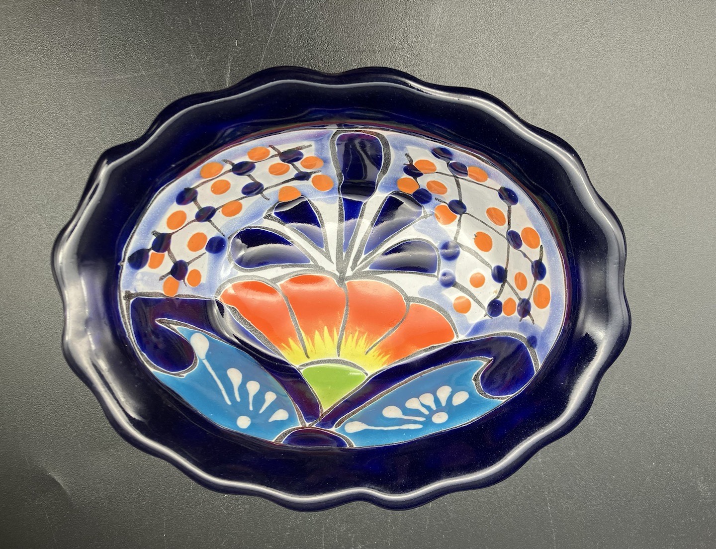 BIN - Colorful Talavera Mexico Trinket Dish