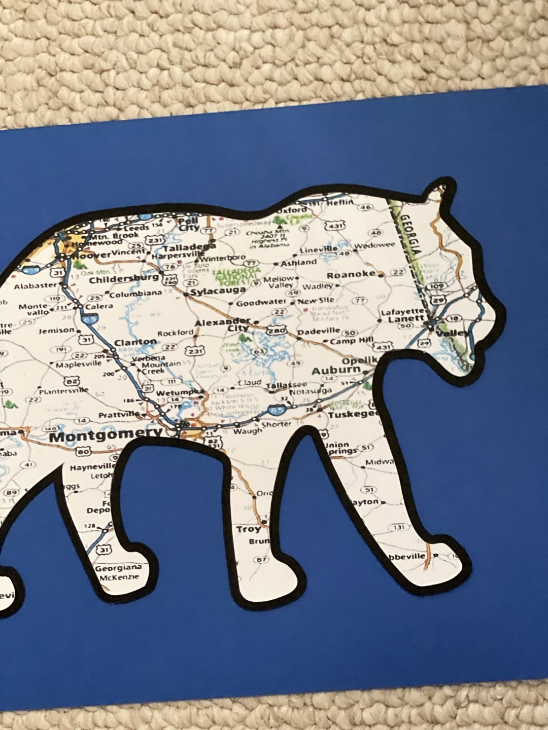 Auburn University mascot map