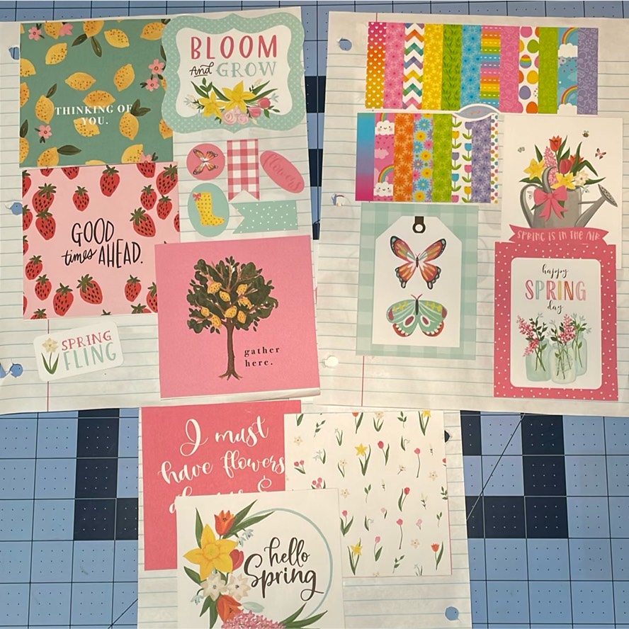 #03 Lot - *As Found* Paper Craft Large Die Cuts (Springtime & Colorful ...