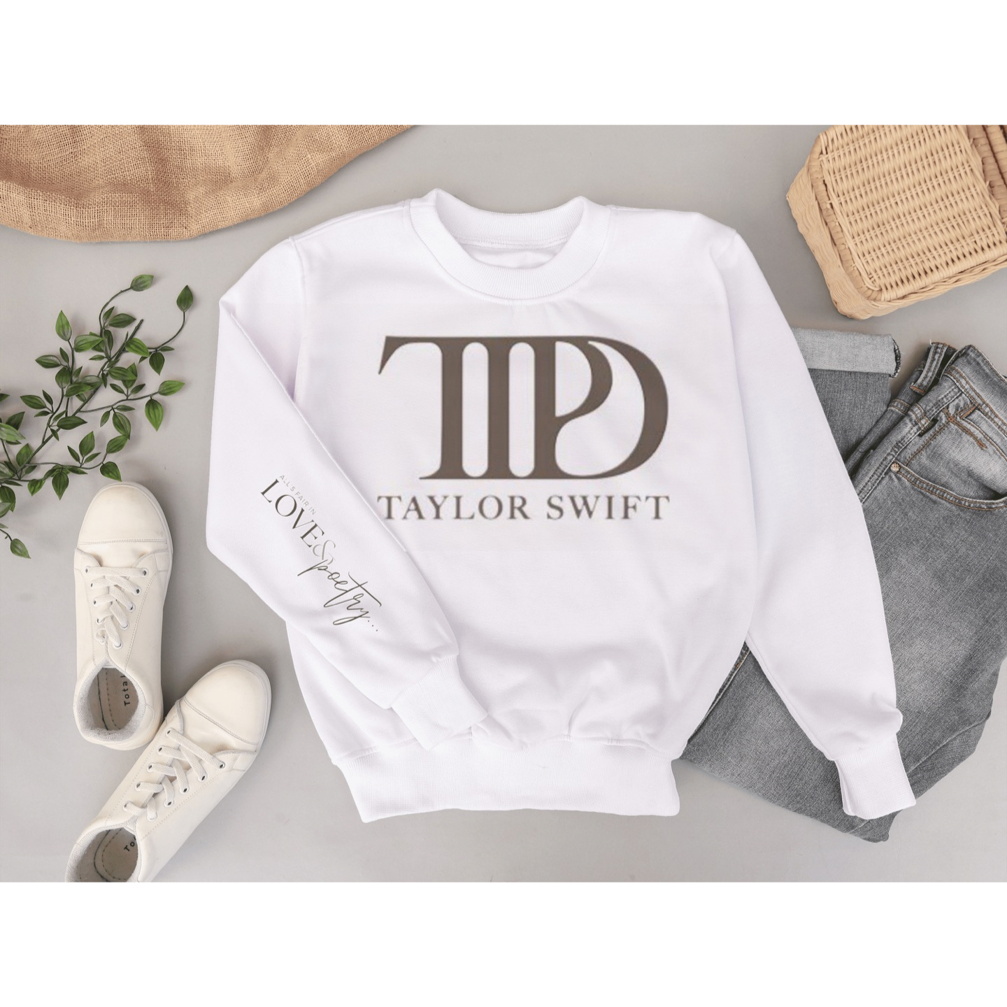 The Tortured Poets Department Crewneck. TTPD Sweater
