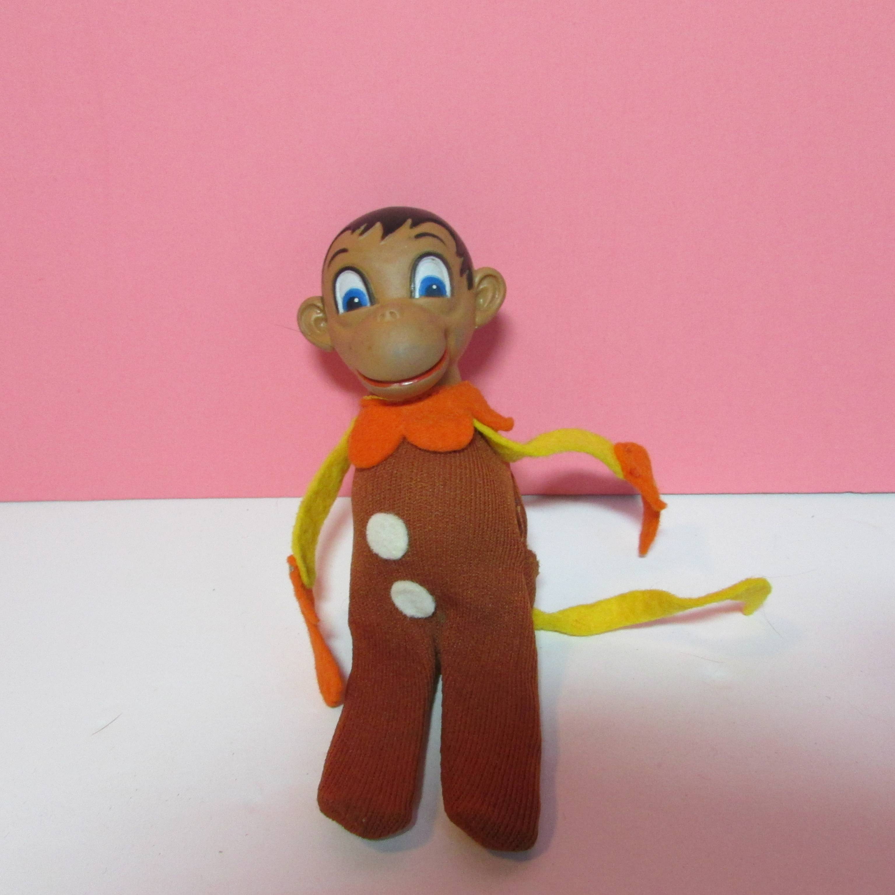 vintage Remco monkey finger puppet toy