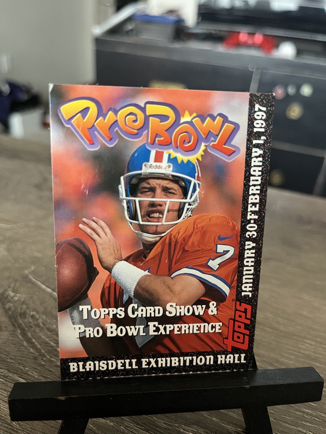 Topps 1997 Pro Bowl Experience & Card Show Ticket John Elway NFL (BB)