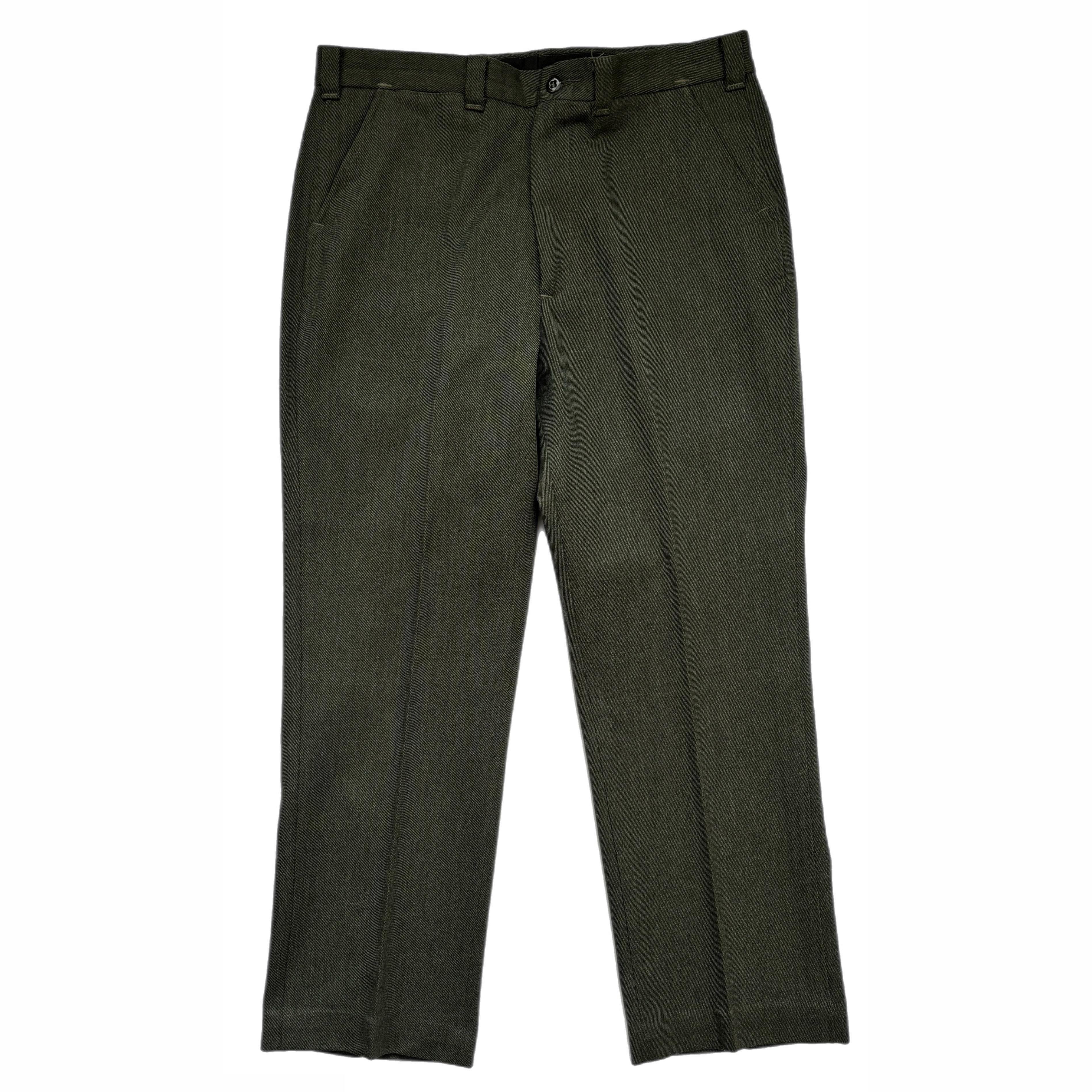 CC Filson Wool Field Pants Mens 36x29 Whipcord Dark Green Vintage Made USA