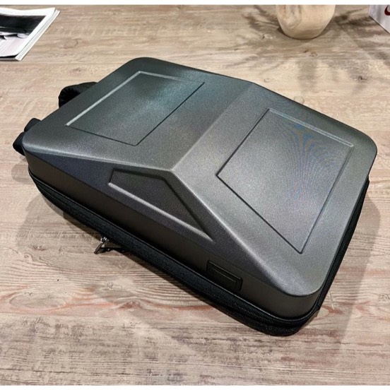 Cyberpack that is inspired by the Tesla Cybertruck. • Carbon-fiber ...