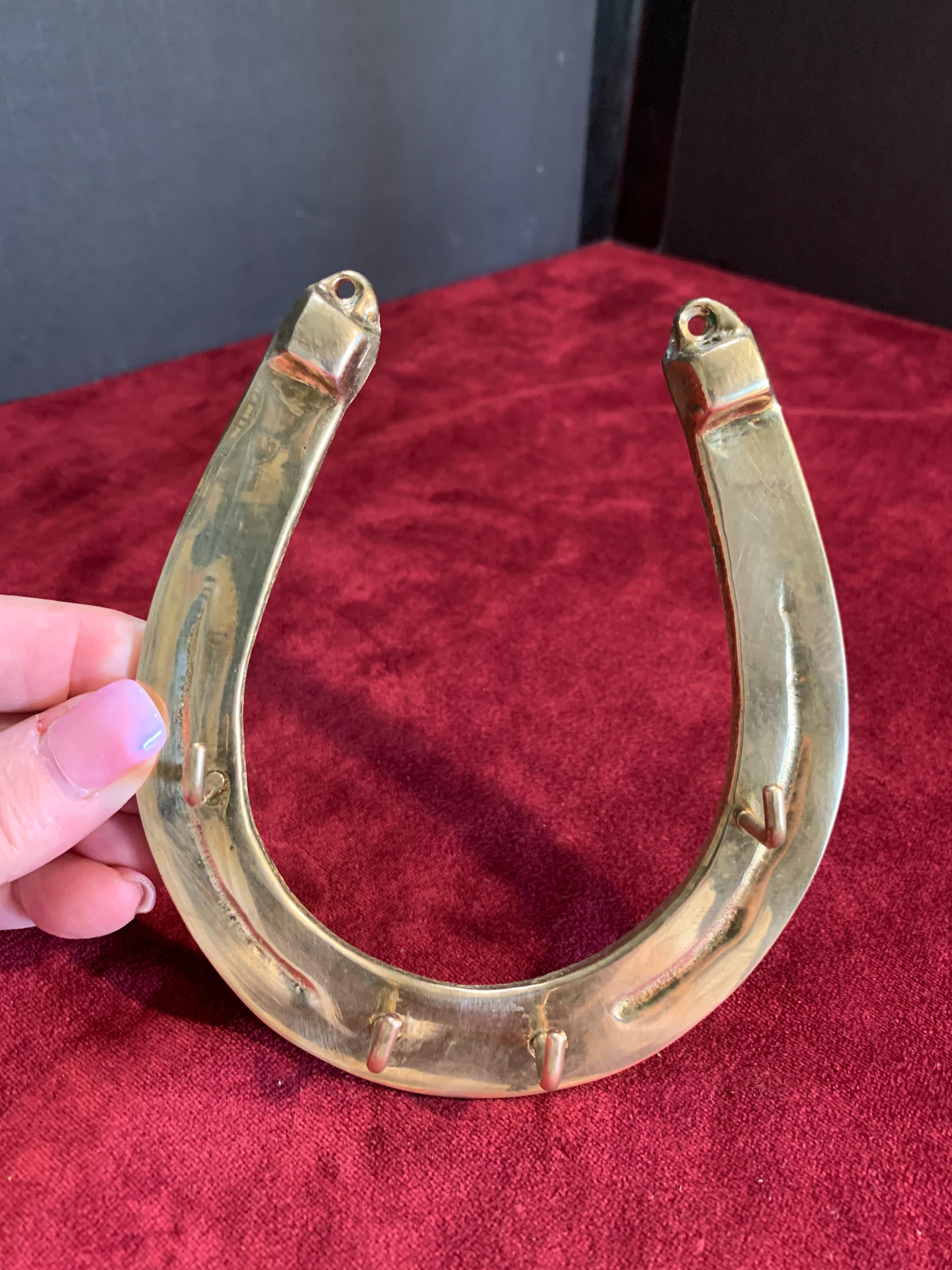 Brass Horseshoe Key Holder