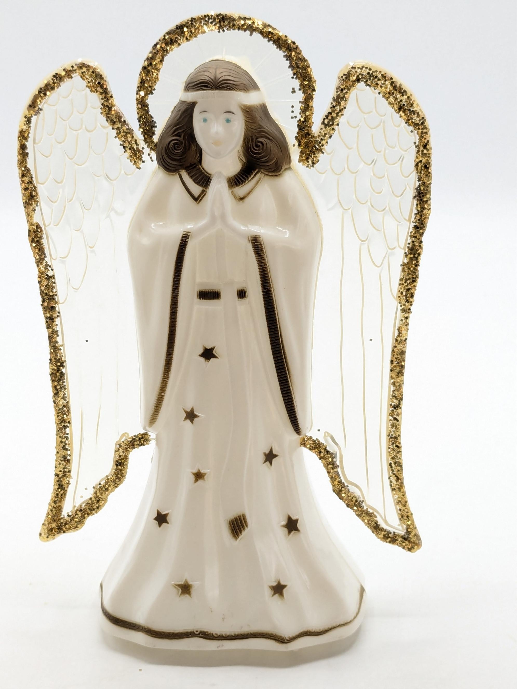 Vintage Paramount Christmas Angel Plastic Light Up Tree Topper 1950's