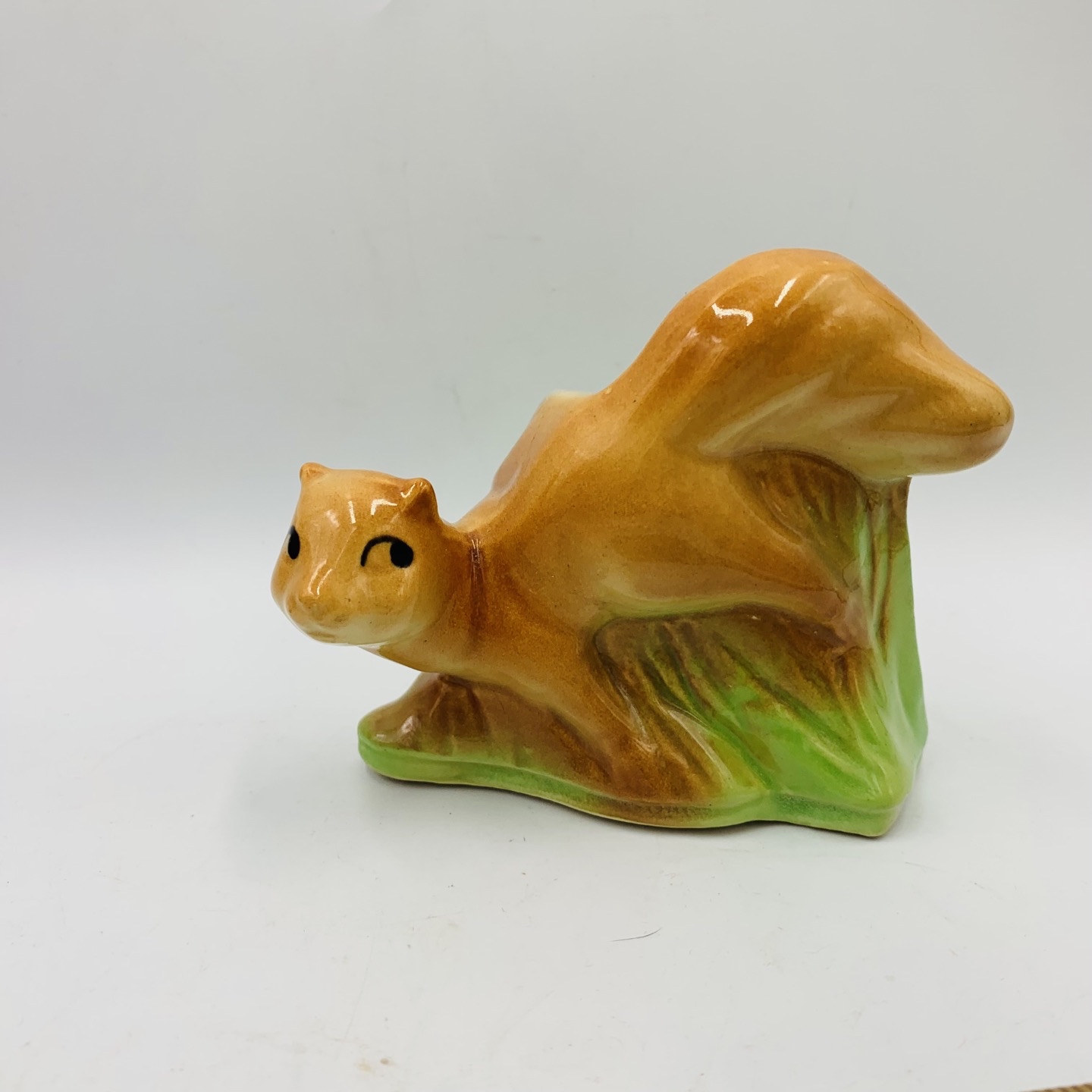Vintage Shawnee Pottery Squirrel Planter