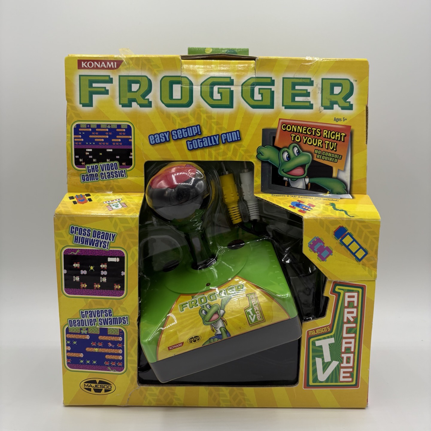 FROGGER Plug & Play Classic Arcade Game '04 Konami Majesco TESTED WORKS