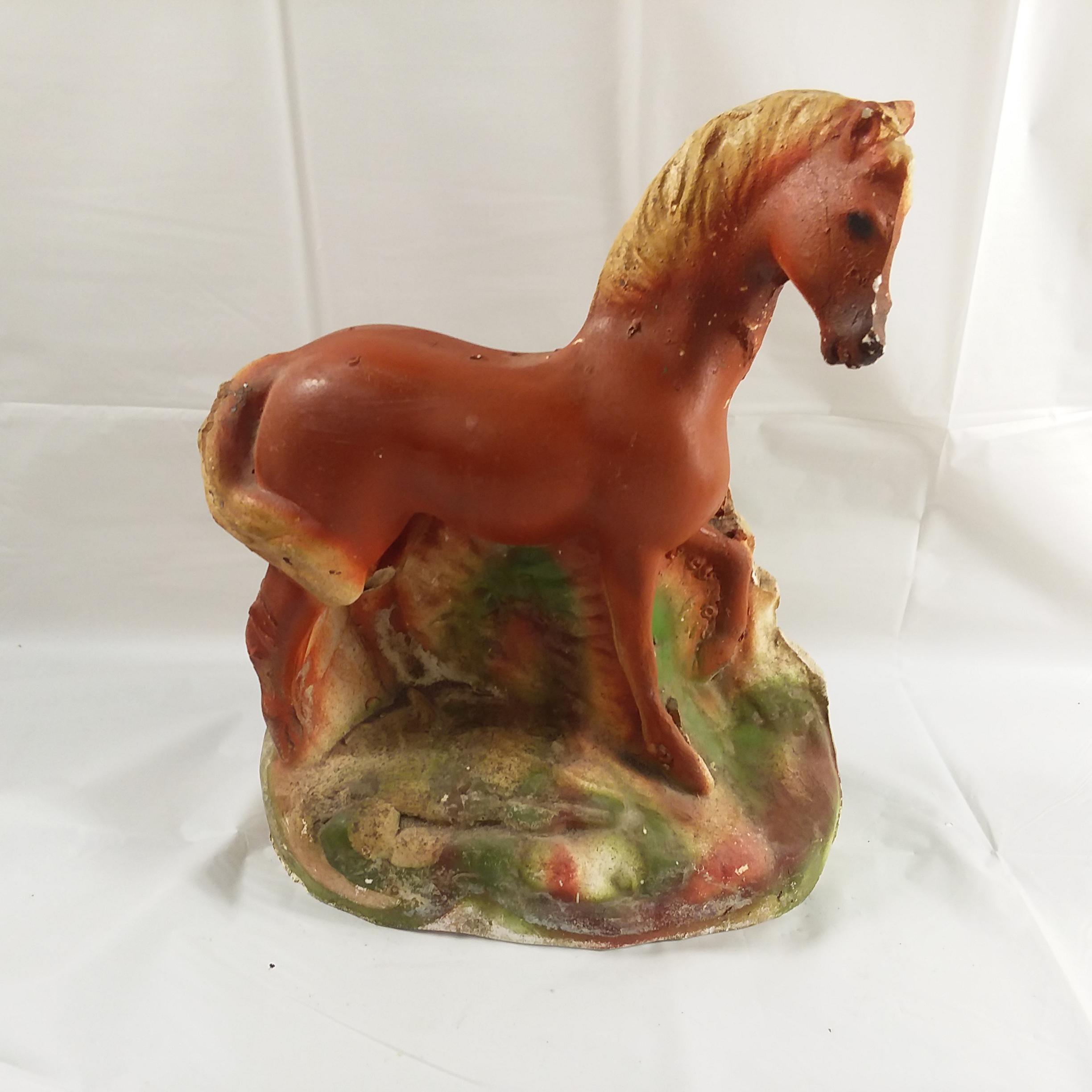 Chalkware Horse Carnival Prize Vintage