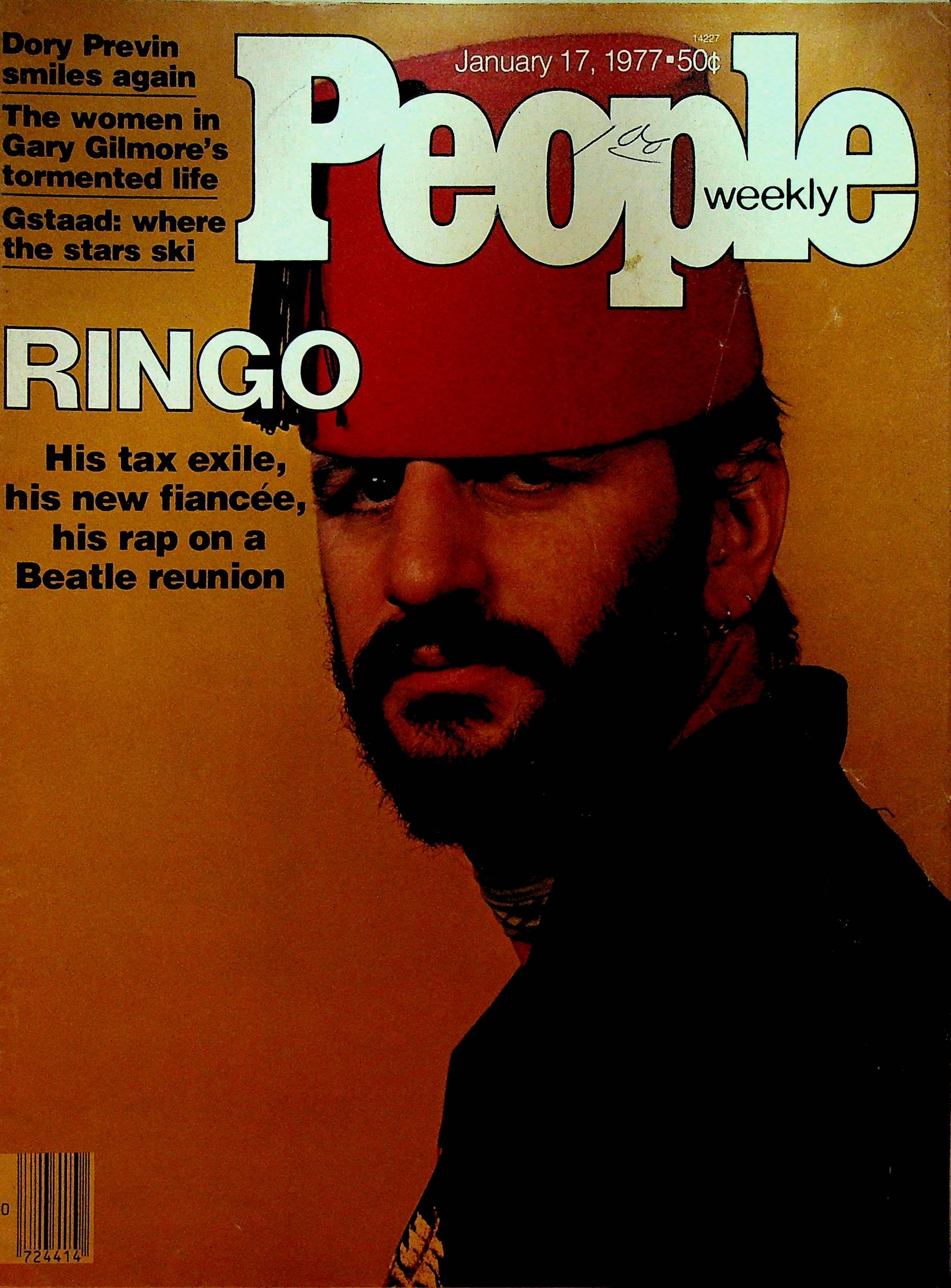 People Magazine January 117 1977 Ringo Starr Gary Gilmore