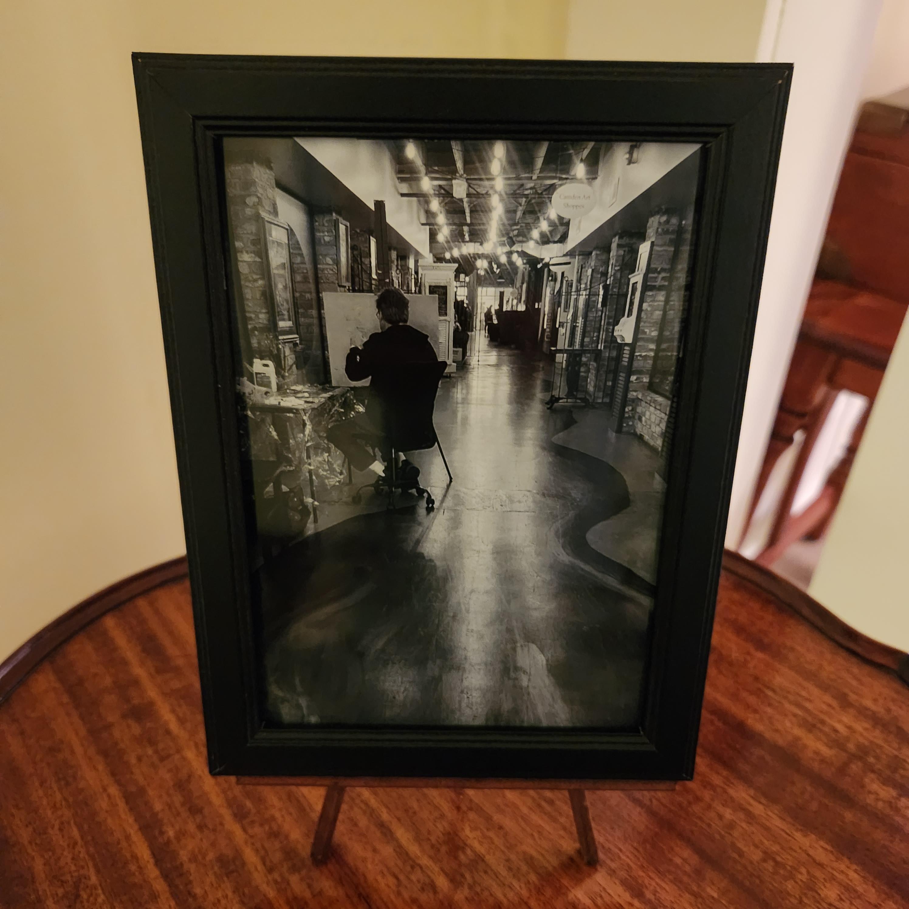 Photograph Of A Painter In Shop, 5x7, Black And White, Free Shipping ...