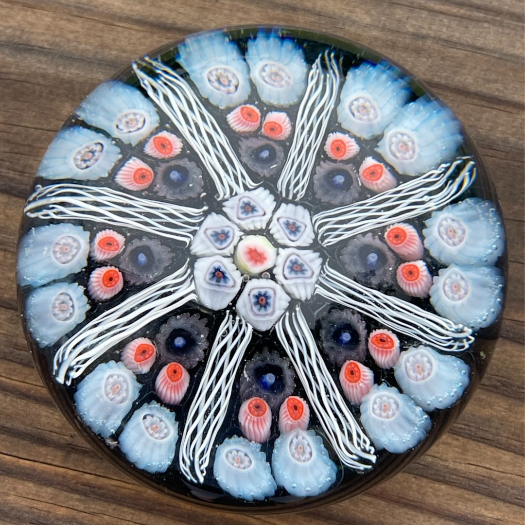 Vintage Strathearn Millefiori Paperweight – Scotland, Latticino ...