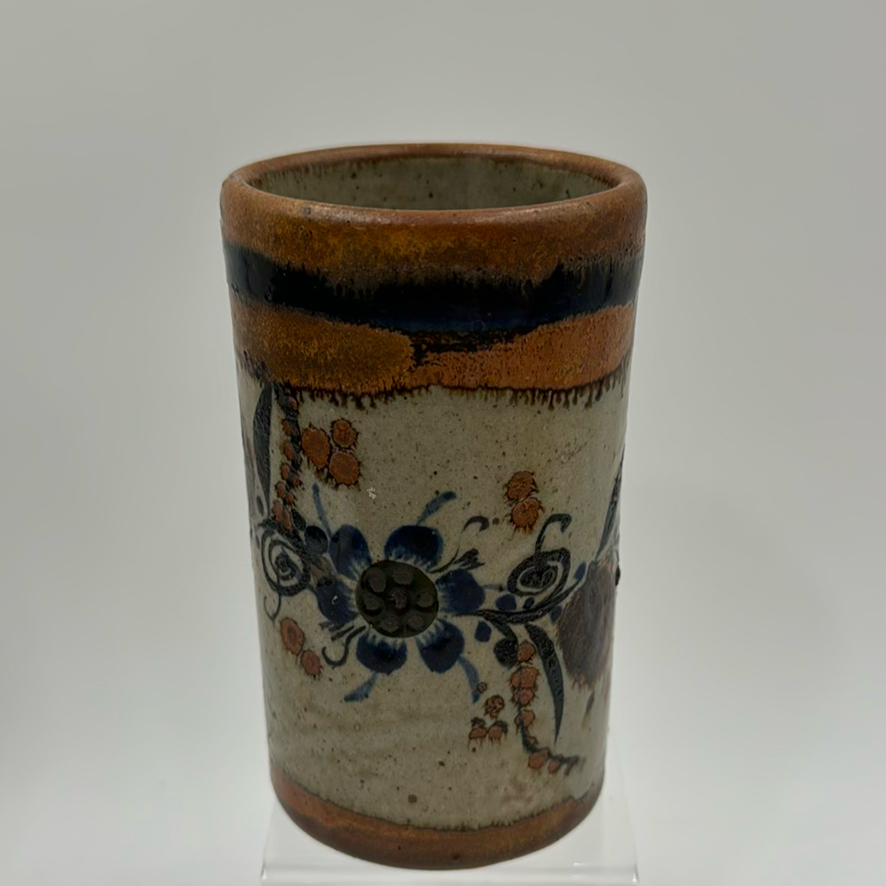 Mexican Tonala Pottery Has Makers Mark Cup Stoneware Tumbler