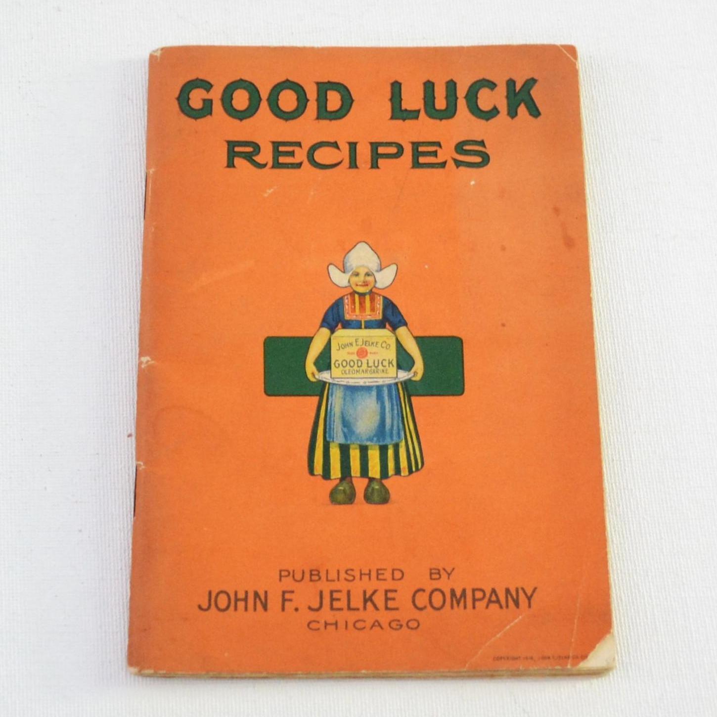 Antique Booklet From 1916 Recipes Using Good Luck Brand Margarine John ...