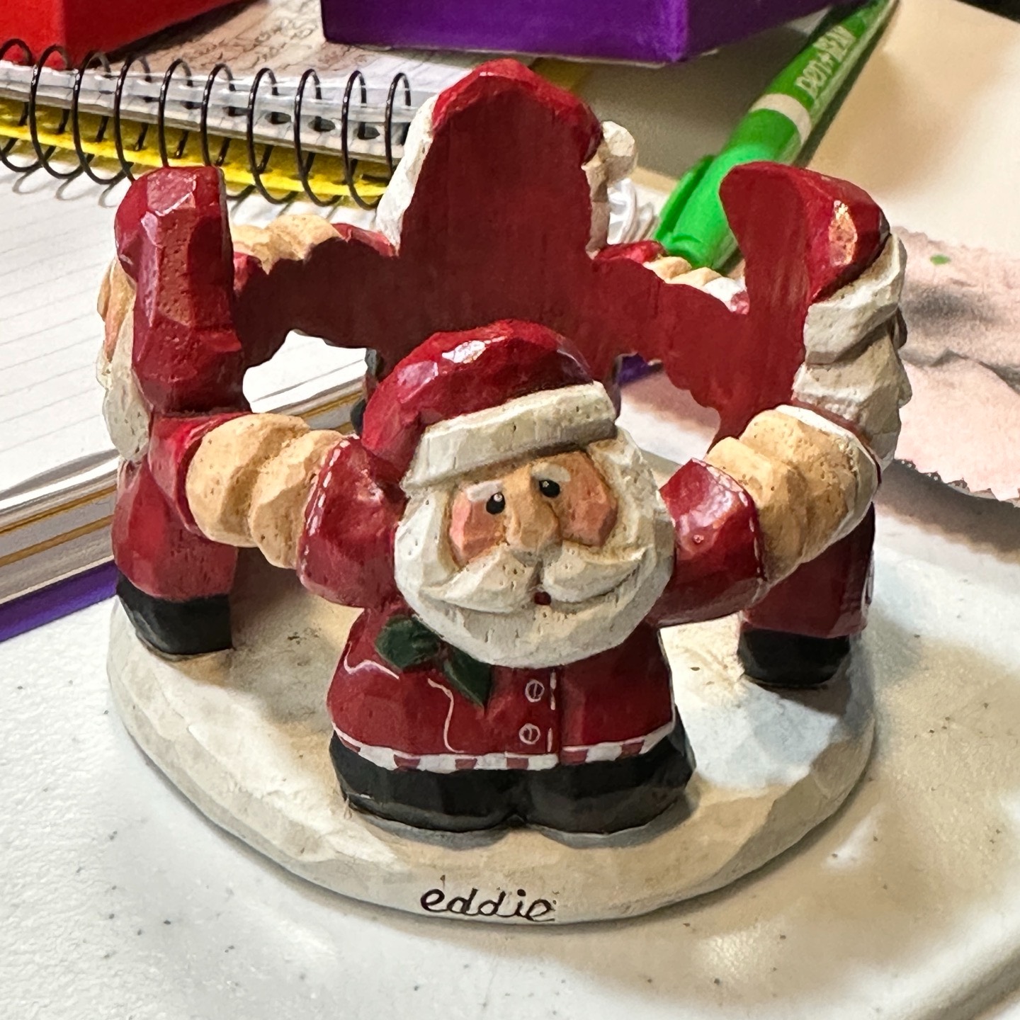 399 Circle Of Santa Candle Holder