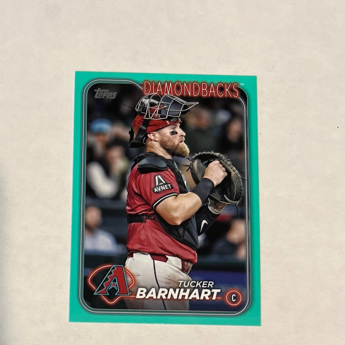 Tucker Barnhart Aqua Arizona Diamondbacks