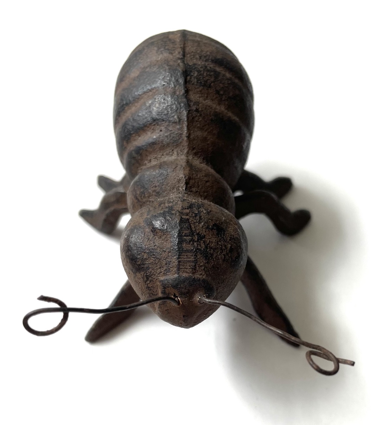 Insect Paperweight. Cast Iron. Vintage Rustic Finish.