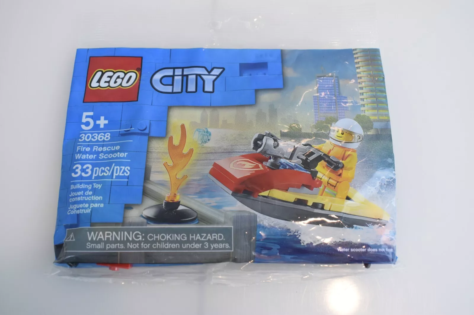 LOT OF 15 Lego City Fire Rescue Water Scooter 30368 Poly Bag Set New ...