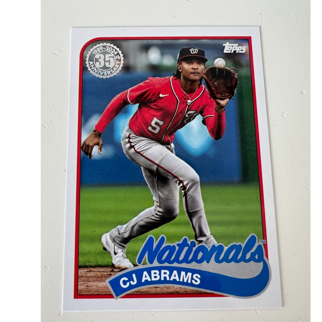 CJ Abrams 1989 Topps Washington Nationals