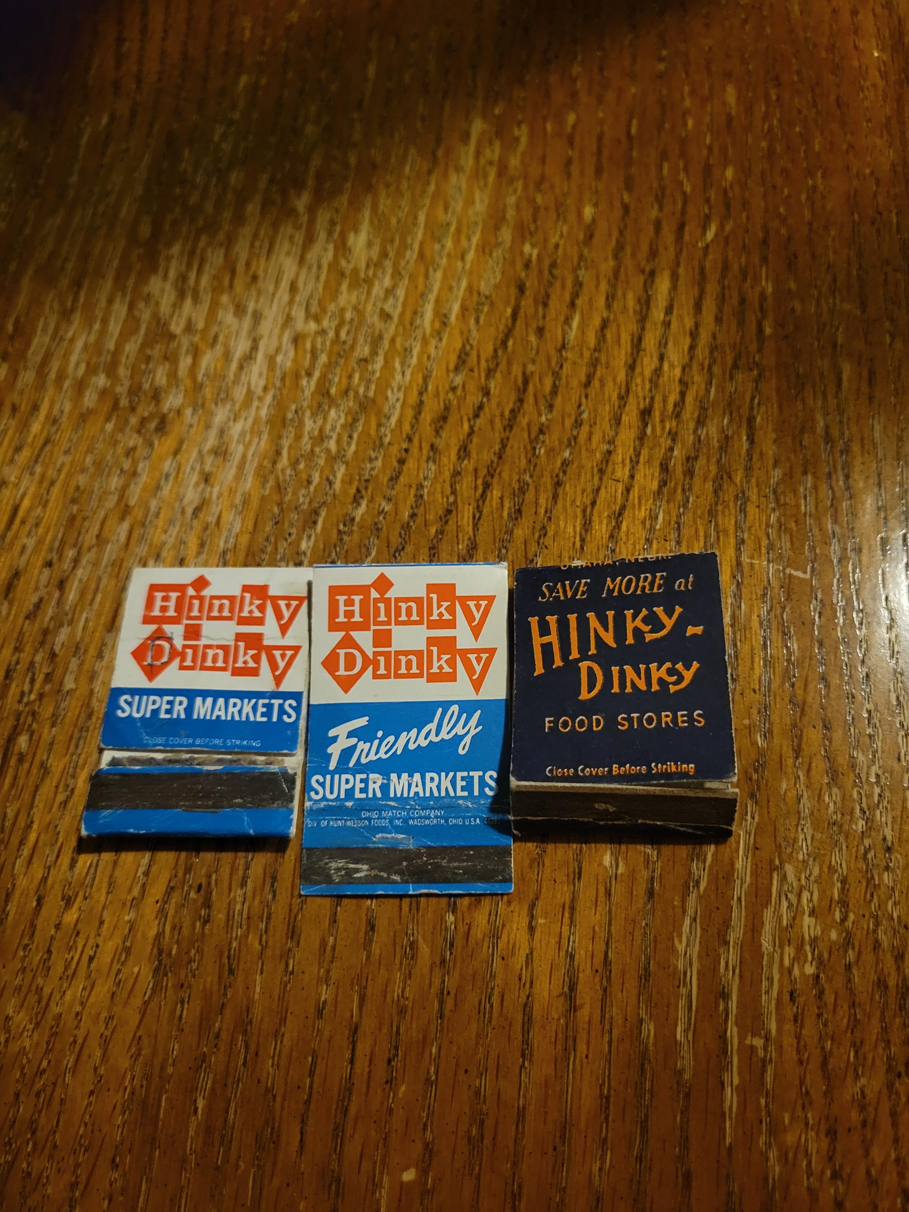 Hinky Dinky Super Market Omaha Ne Matchbook Set Of 3