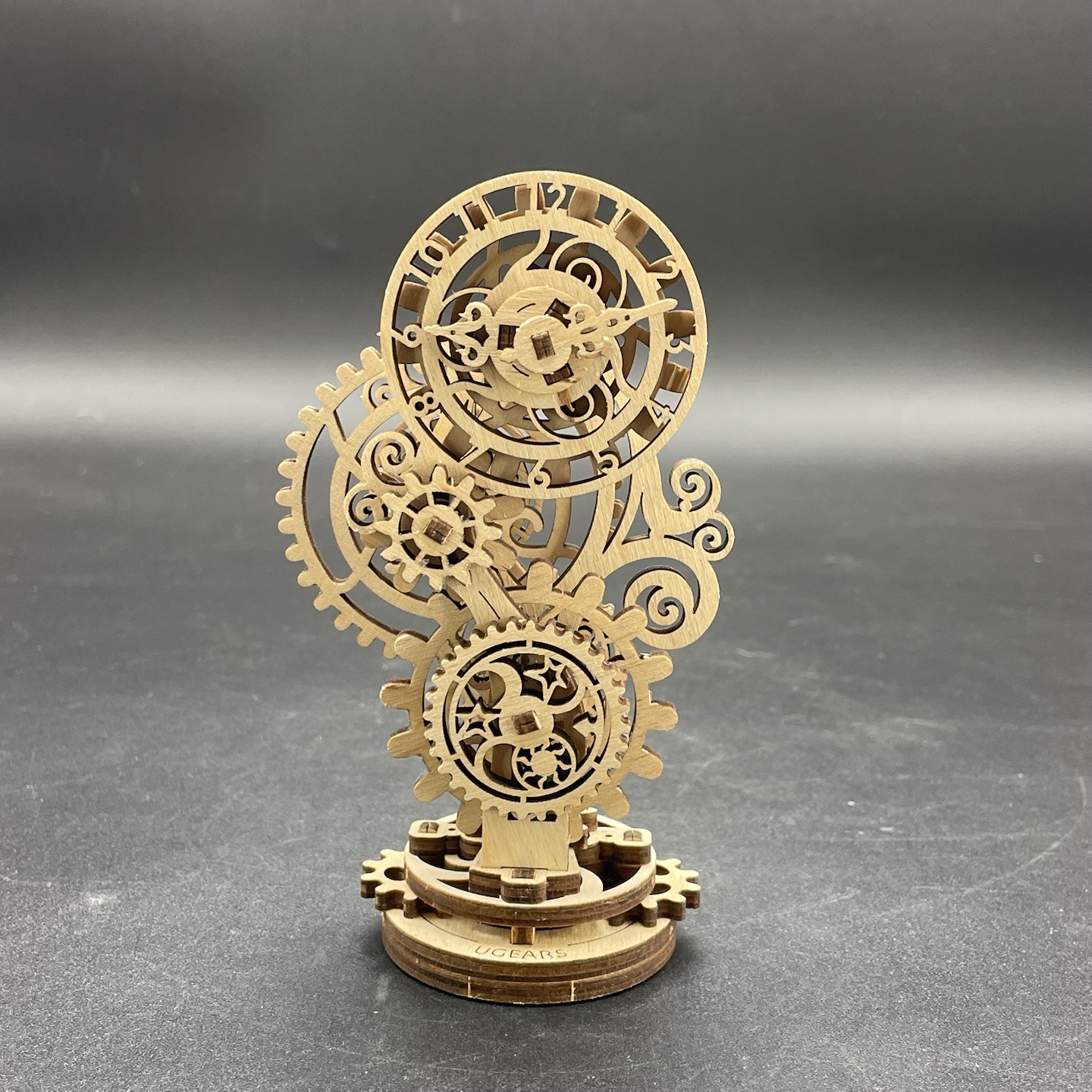 UGears Steampunk Clock Wooden Model Figurine Assembled Puzzle