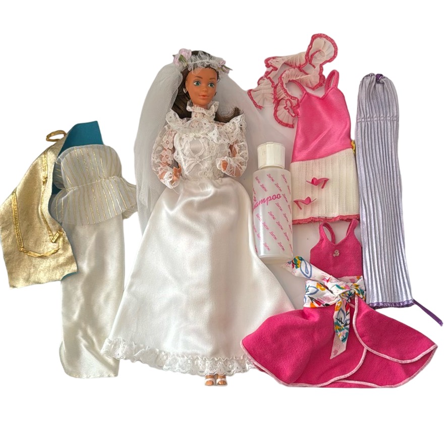 RARE Vintage 1982 Barbie Tracy “Steffie Face” She's a Bride Doll w ...