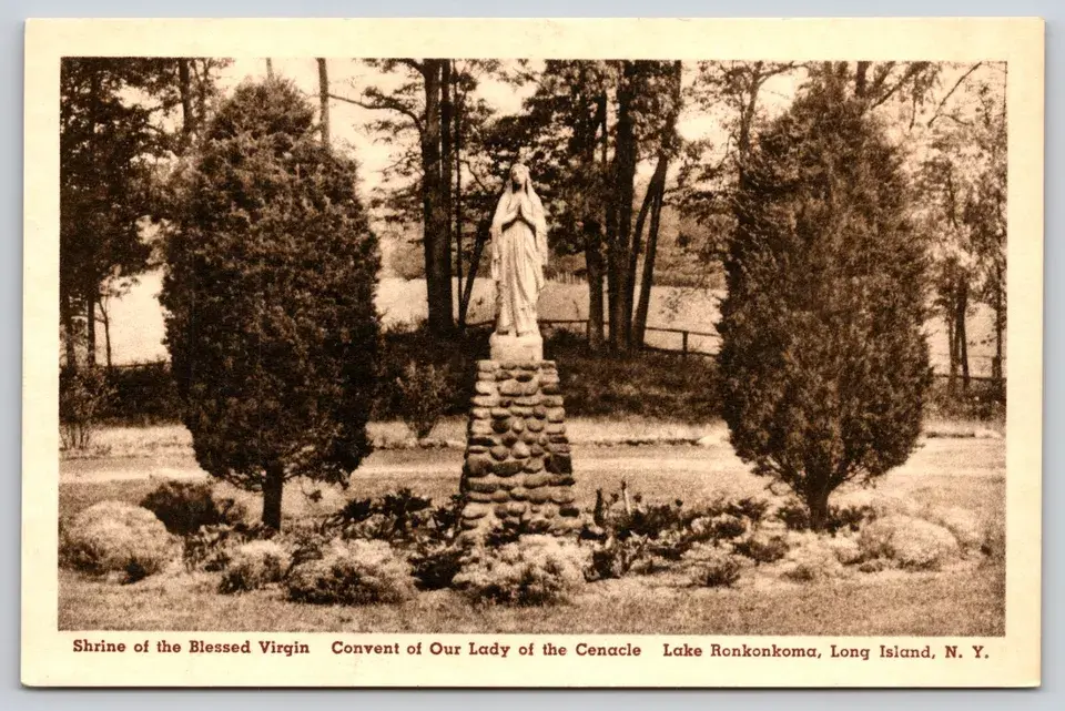 Postcard Blessed Virgin Convent of Our Lady of the Cenacle Long Island ...