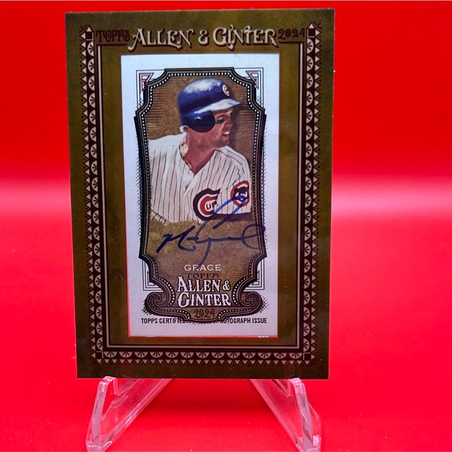 Mark Grace 2024 Topps Allen & Ginter Mini Framed Auto Chicago Cubs