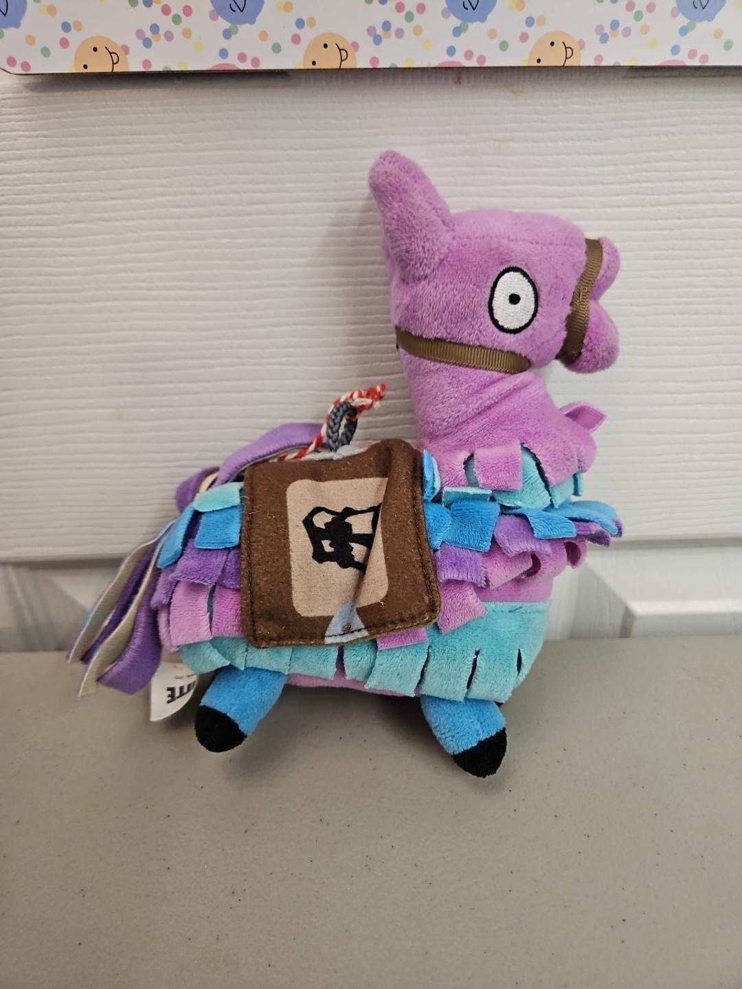 Fortnite Loot Llama Plush Stuffed Animal Gamer Epic Games Russ Purple ...
