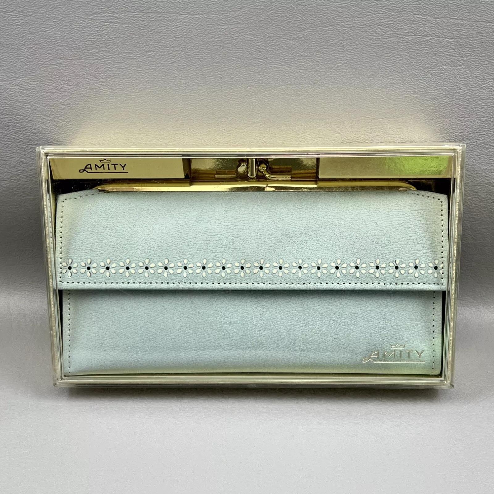 #013 Vintage NOS Amity Blue Haze 0200 French Clutch New With Box ...