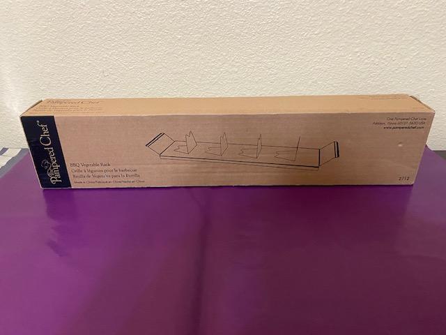Pampered Chef Stainless Steel BBQ Vegetable Rack Model # 2712 - New