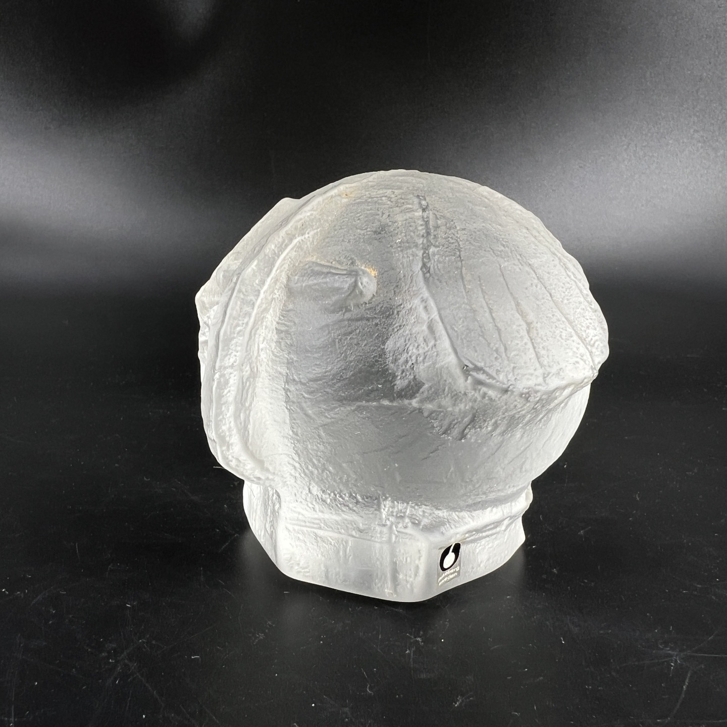 Pukeberg Textured Elephant Paperweight Figurine