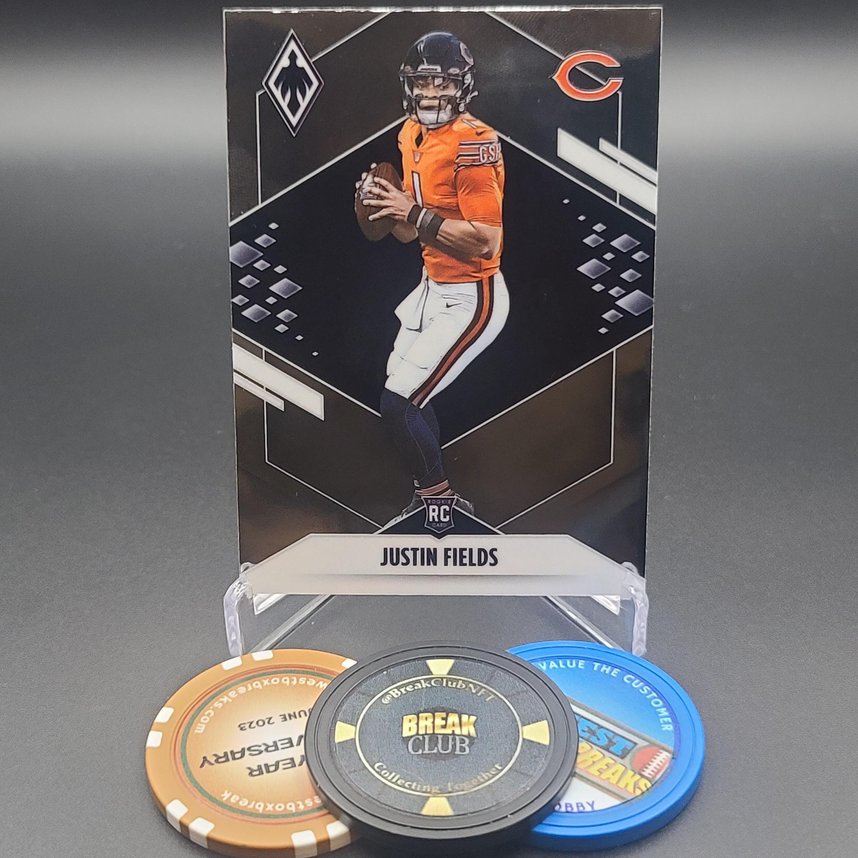 Justin Fields Rookie 2021 Panini Phoenix Football Card #108 - Chicago ...