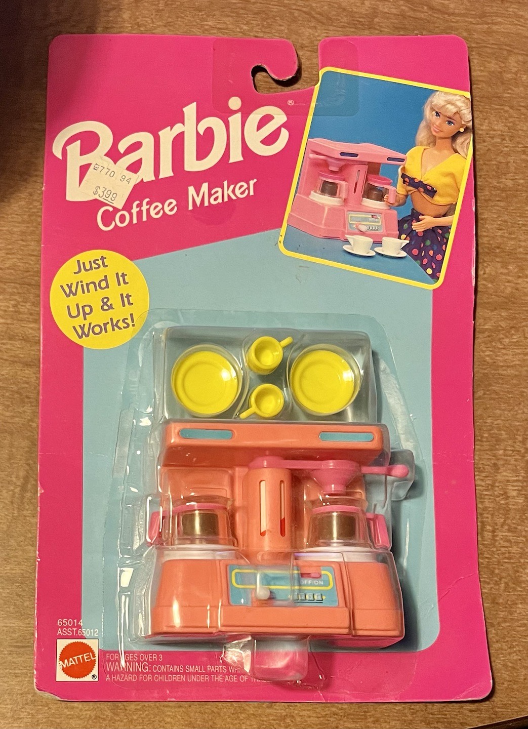 Vtg 90s Barbie Mattel Pink Dual Coffee Maker Accessory 65014 in ...
