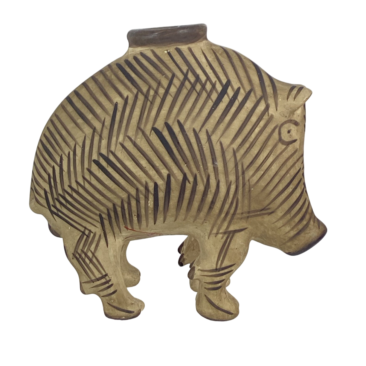 MMA Ceramic Boar Pig Candle Holder