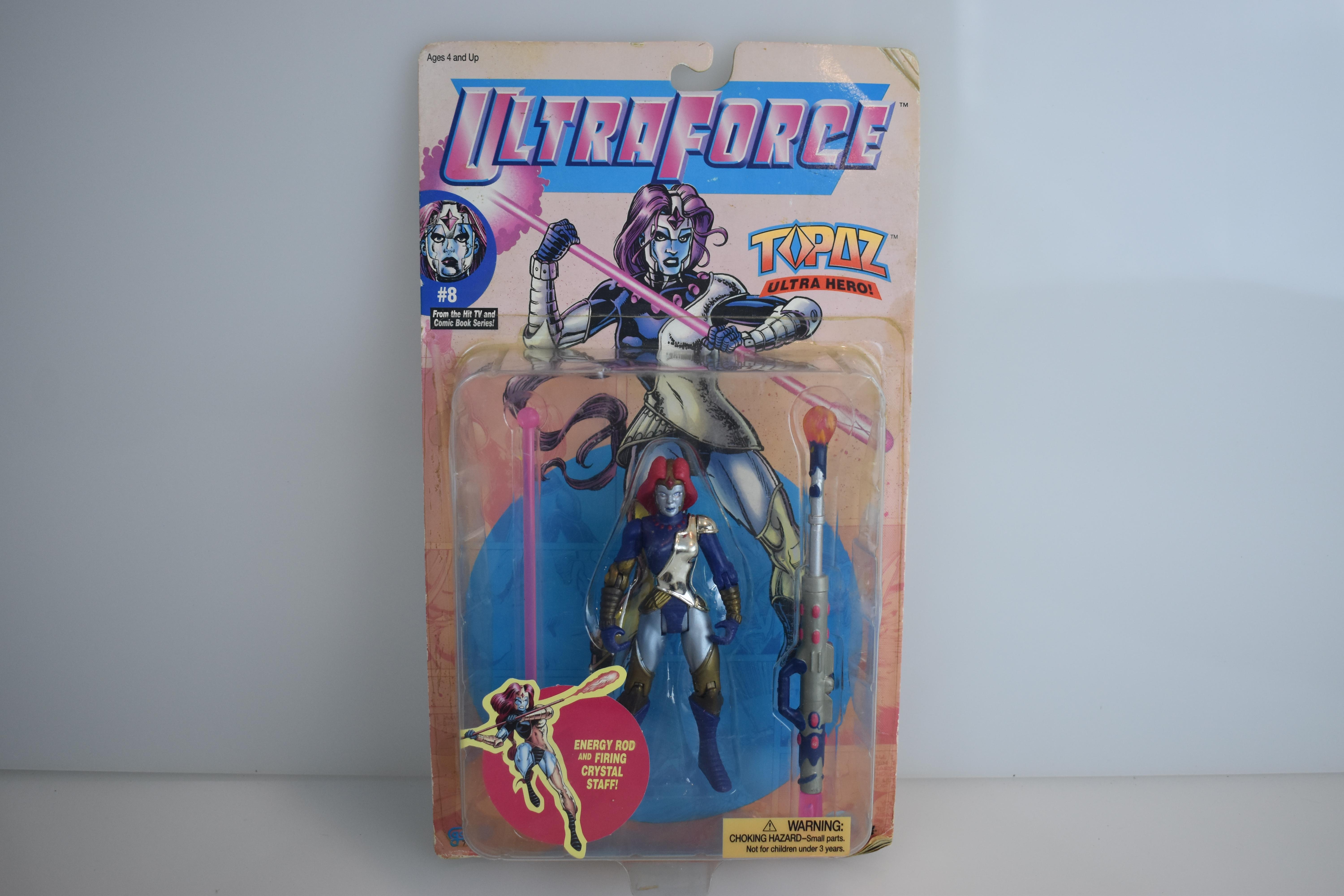 UltraForce 1995 Galoob Topaz Ultra Hero with Energy Rod and Firing ...