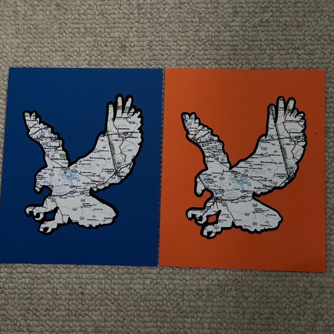 Auburn University mascot map