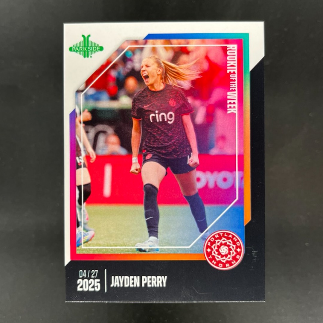 Jayden Perry 2025 NWSL Parkside Pronto Rookie Of The Week Subscriber ...